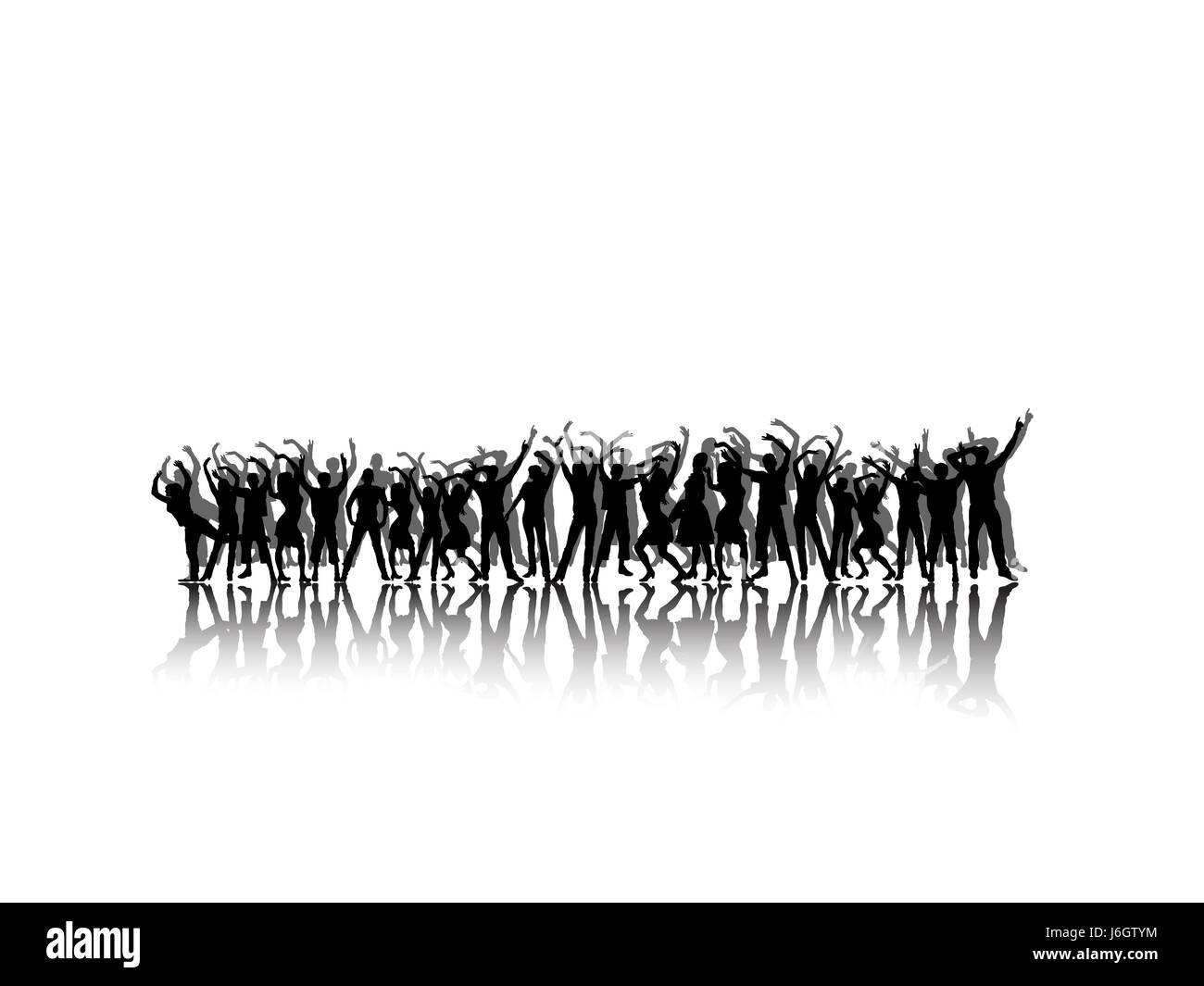 large group of people with shadow Stock Photo - Alamy