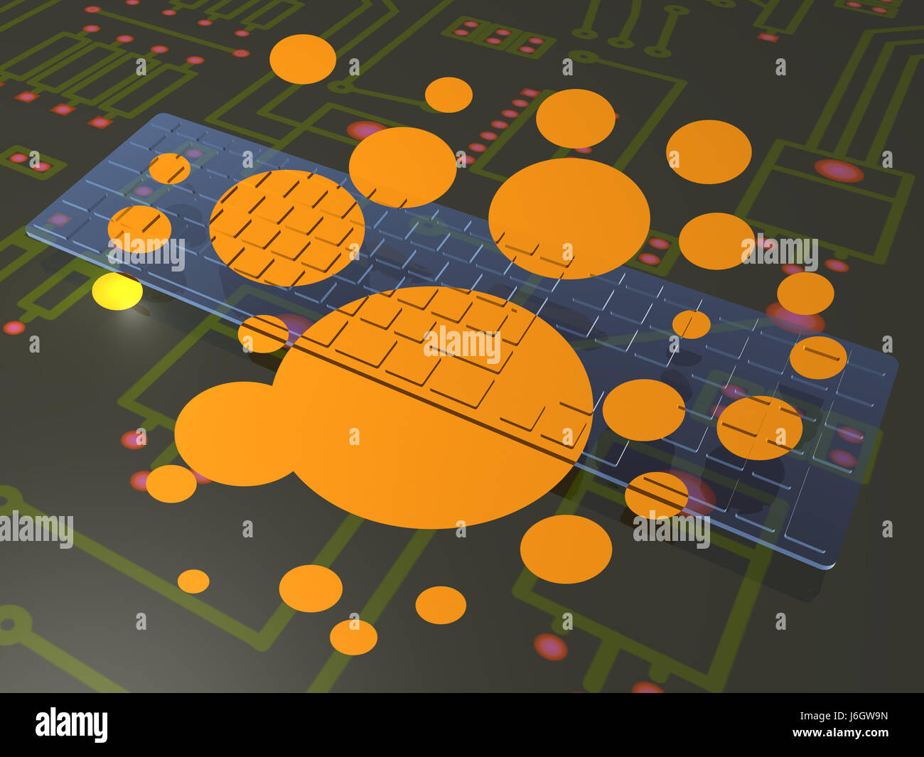 keyboard communication printed circuit board digital eye catcher ...
