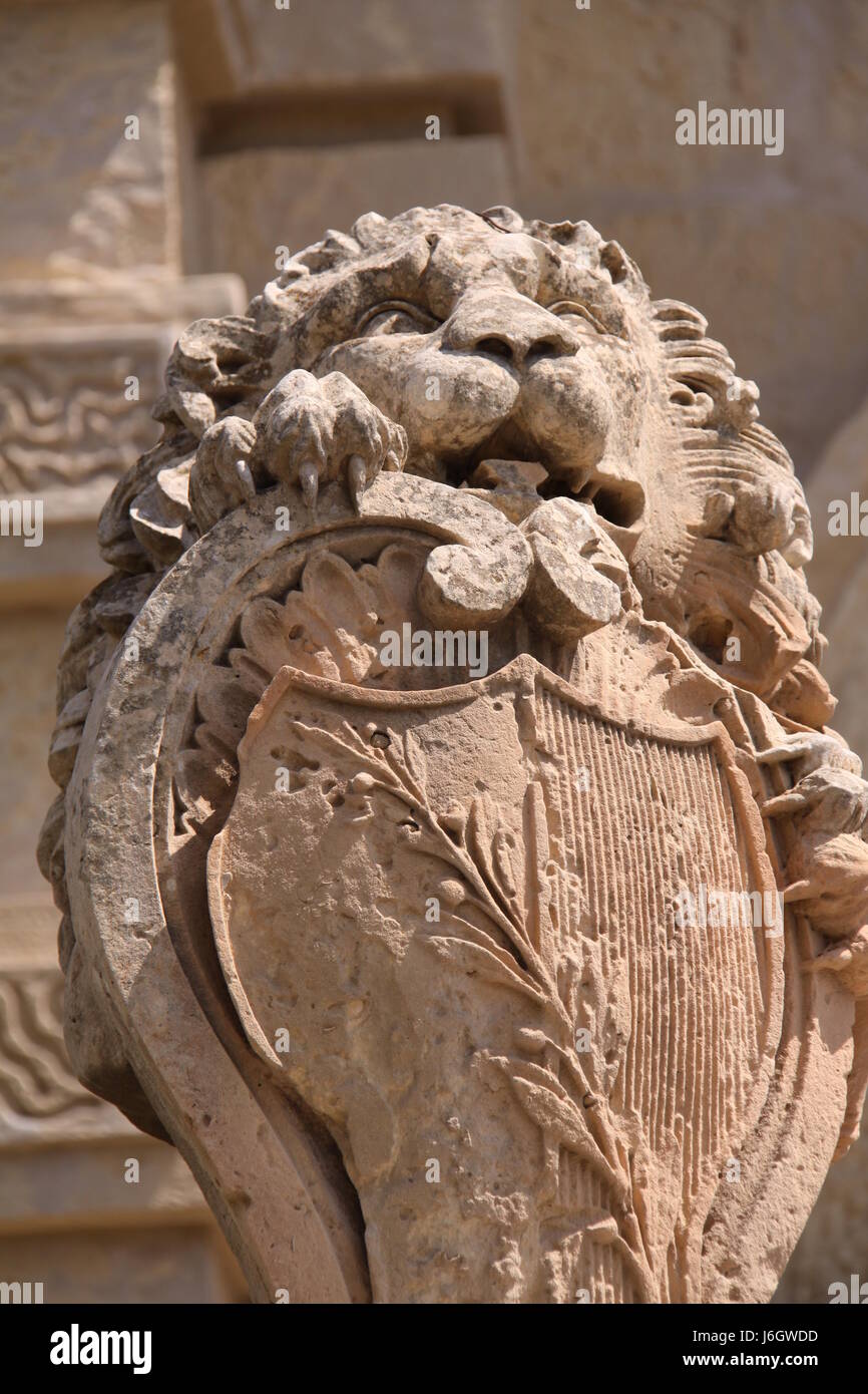 historic statue in malta Stock Photo - Alamy