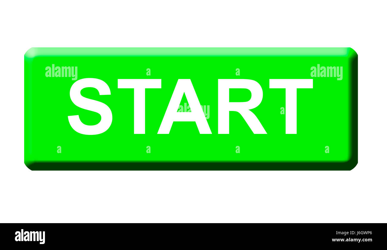 graphic green button activate button originator starting point ...