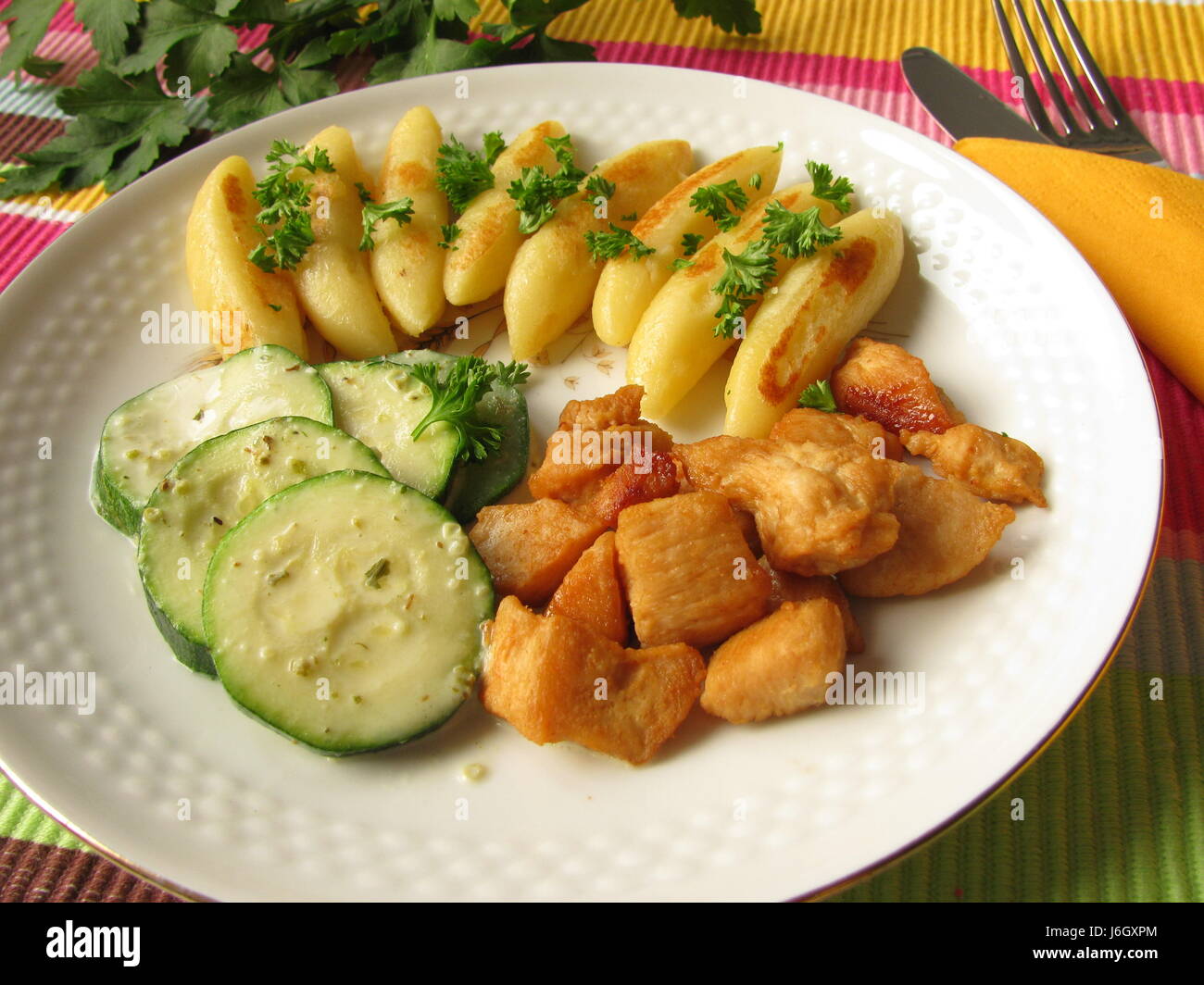 noodles poultry chicken food dish meal lunch parsley pullet thickness ...