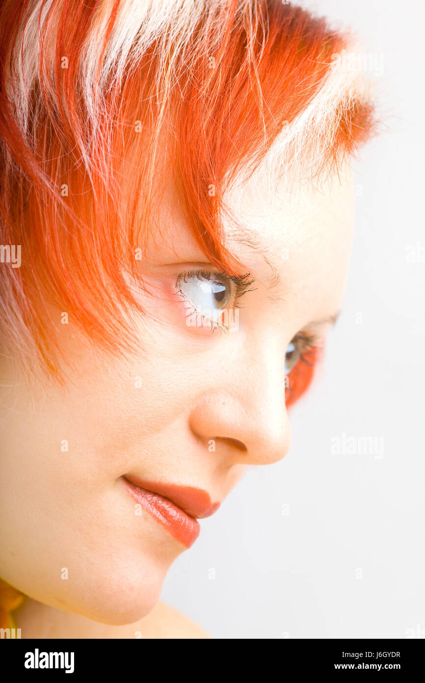 woman profile face coloured colourful gorgeous multifarious richly ...