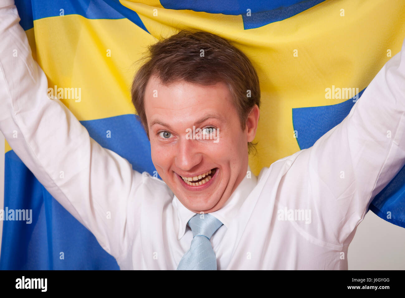 sweden flag national happiness patriotic man male masculine face sweden ...