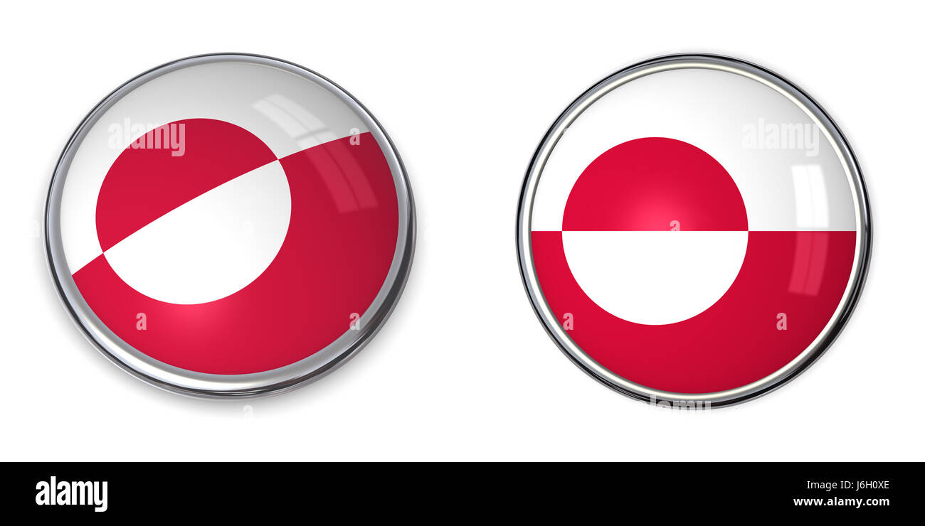 greenland flag button banner pin sticker stickers travel isolated ...