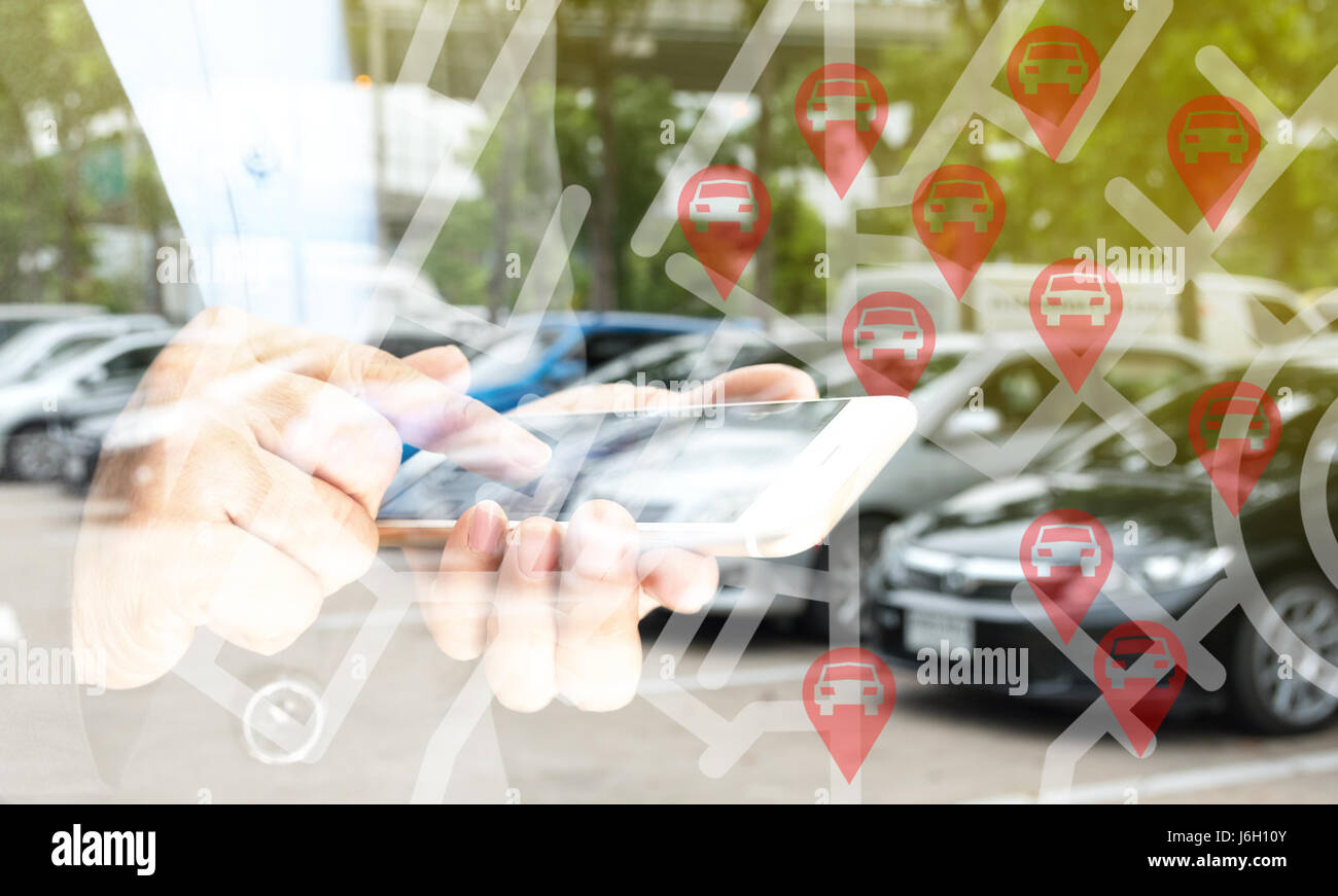 Car sharing service or rental concept. Sharing economy and ...