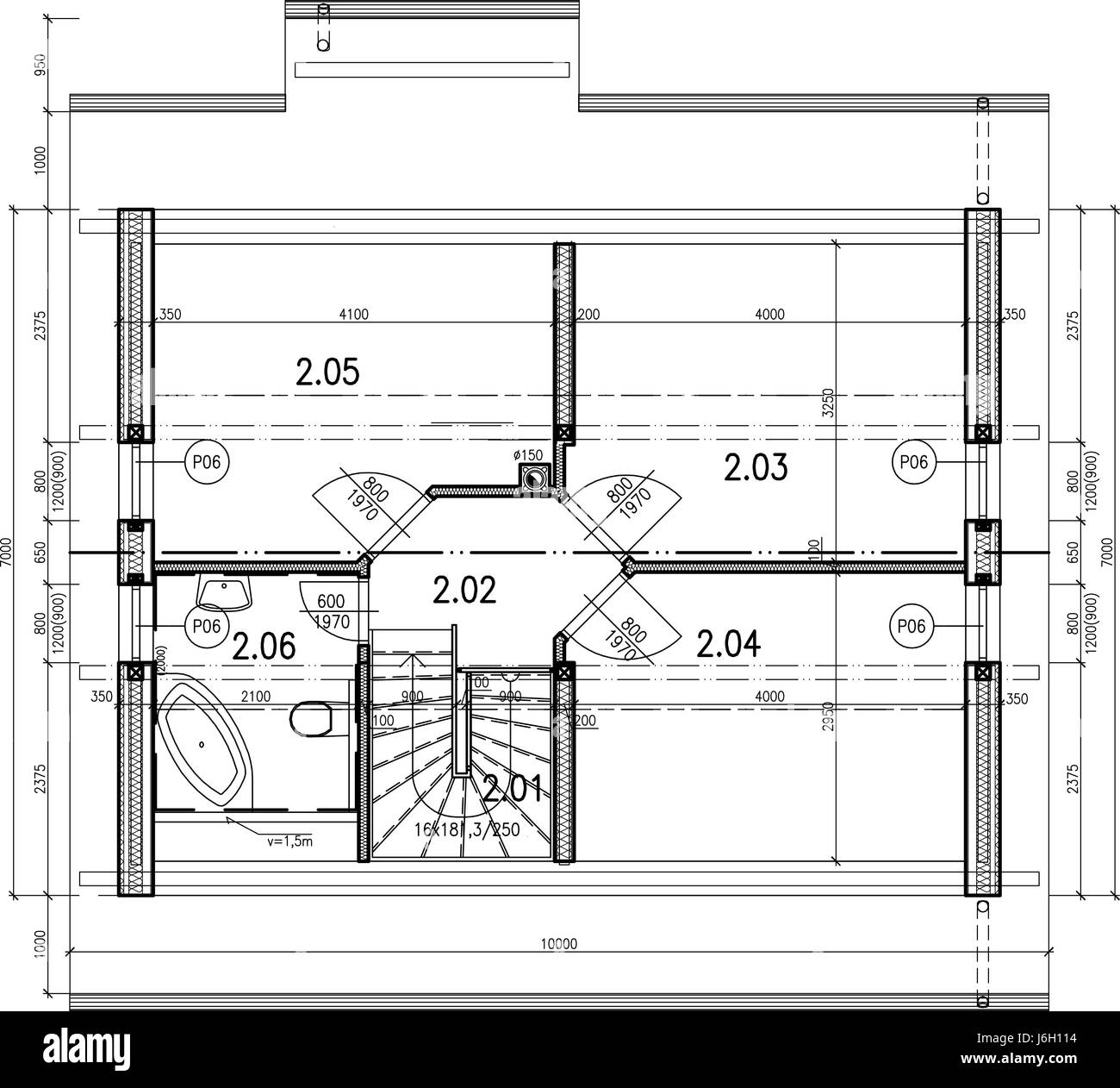 house building model design project concept plan draft rooms home house ...