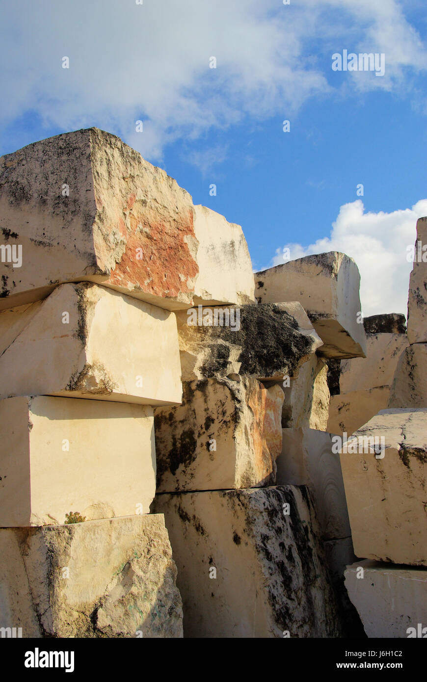 stone blank european caucasian marble quarry rectangular prism ...