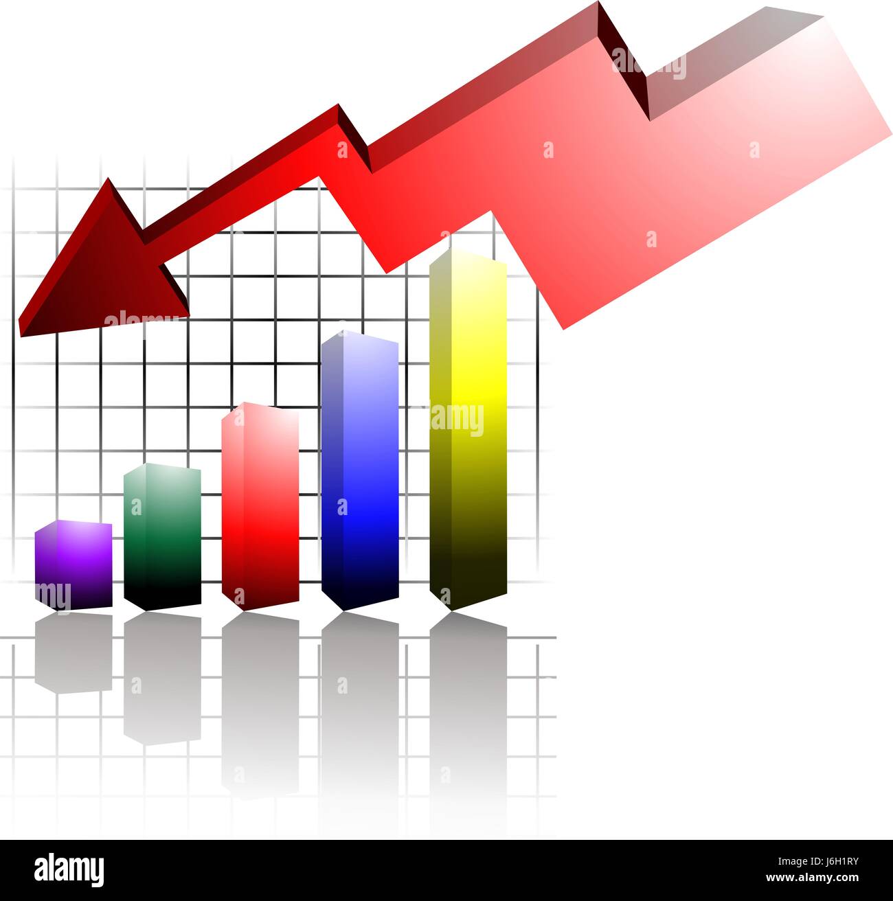 calculation failure outage arrow chart future stock exchange stock ...