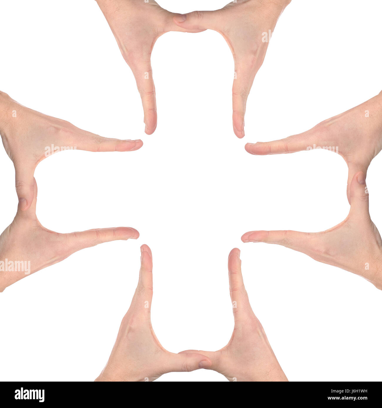 Hand pictogram Cut Out Stock Images & Pictures - Alamy