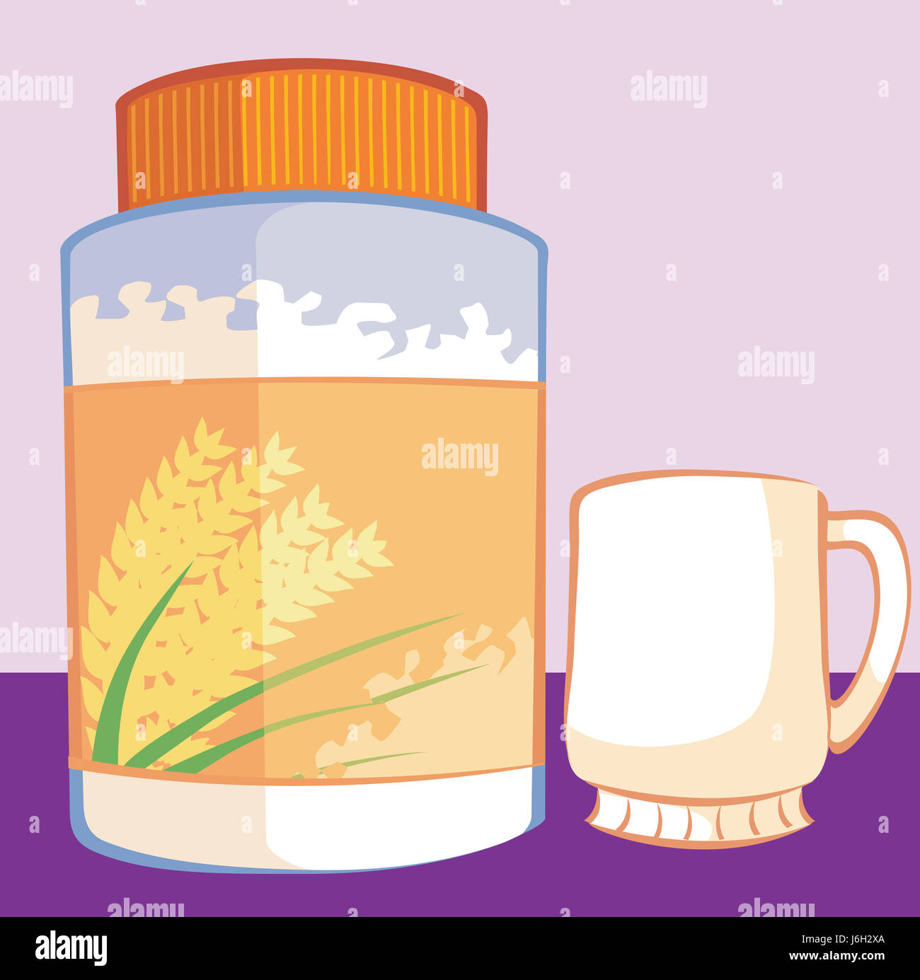 grain wheat container powder cereal products containers cup glass ...