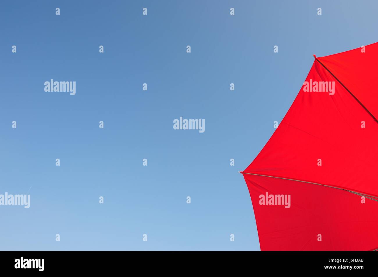 blue umbrella area of freedom stretched developed firmament sky ...