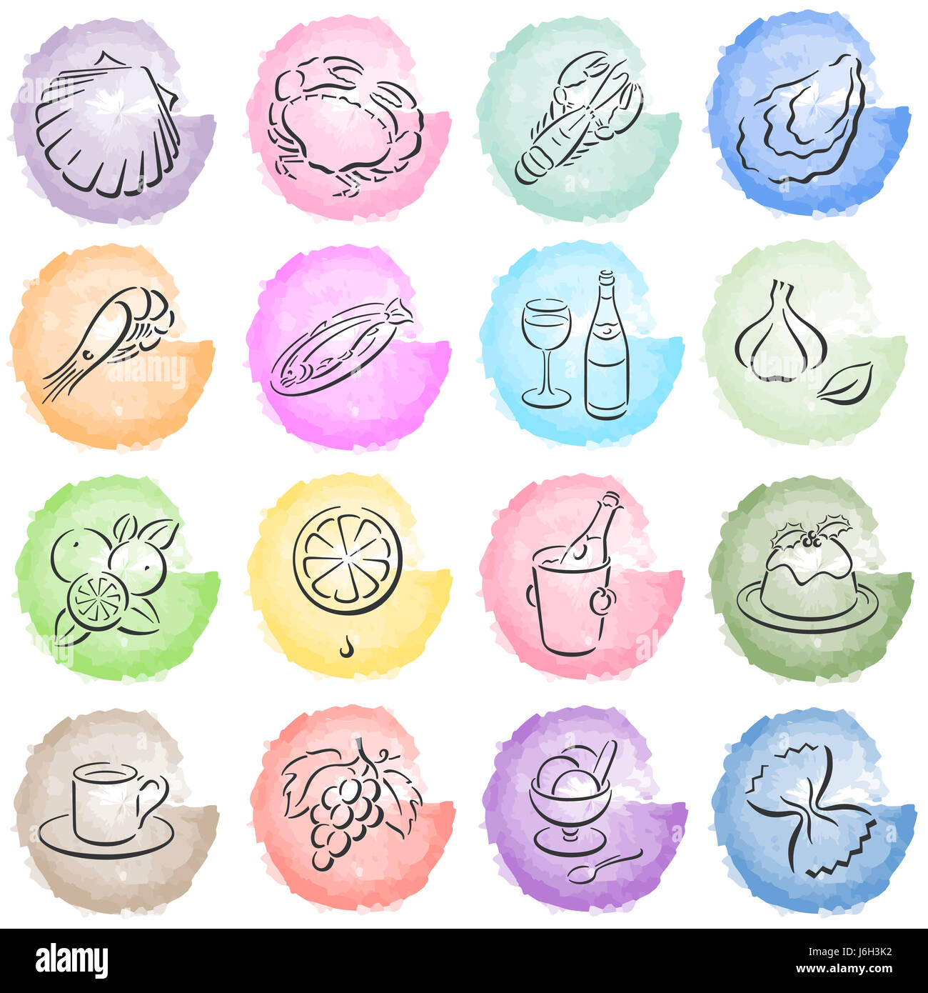 gastronomy symbols restaurant drinks optional model design project ...