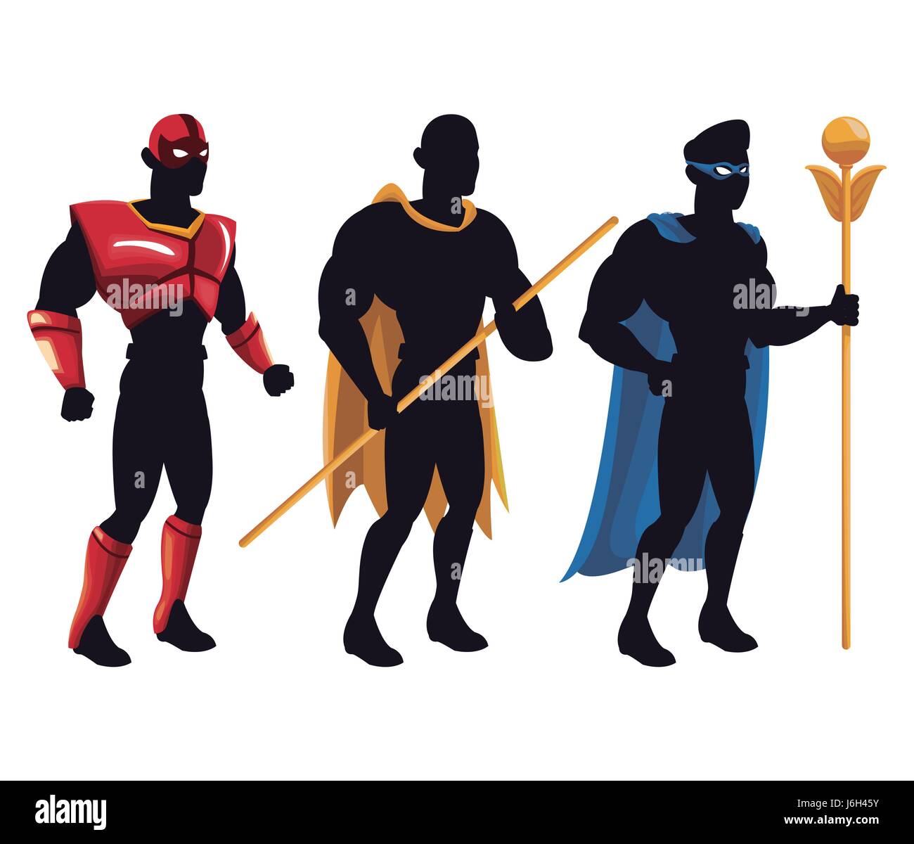 group superhero people costume character Stock Vector Image & Art - Alamy