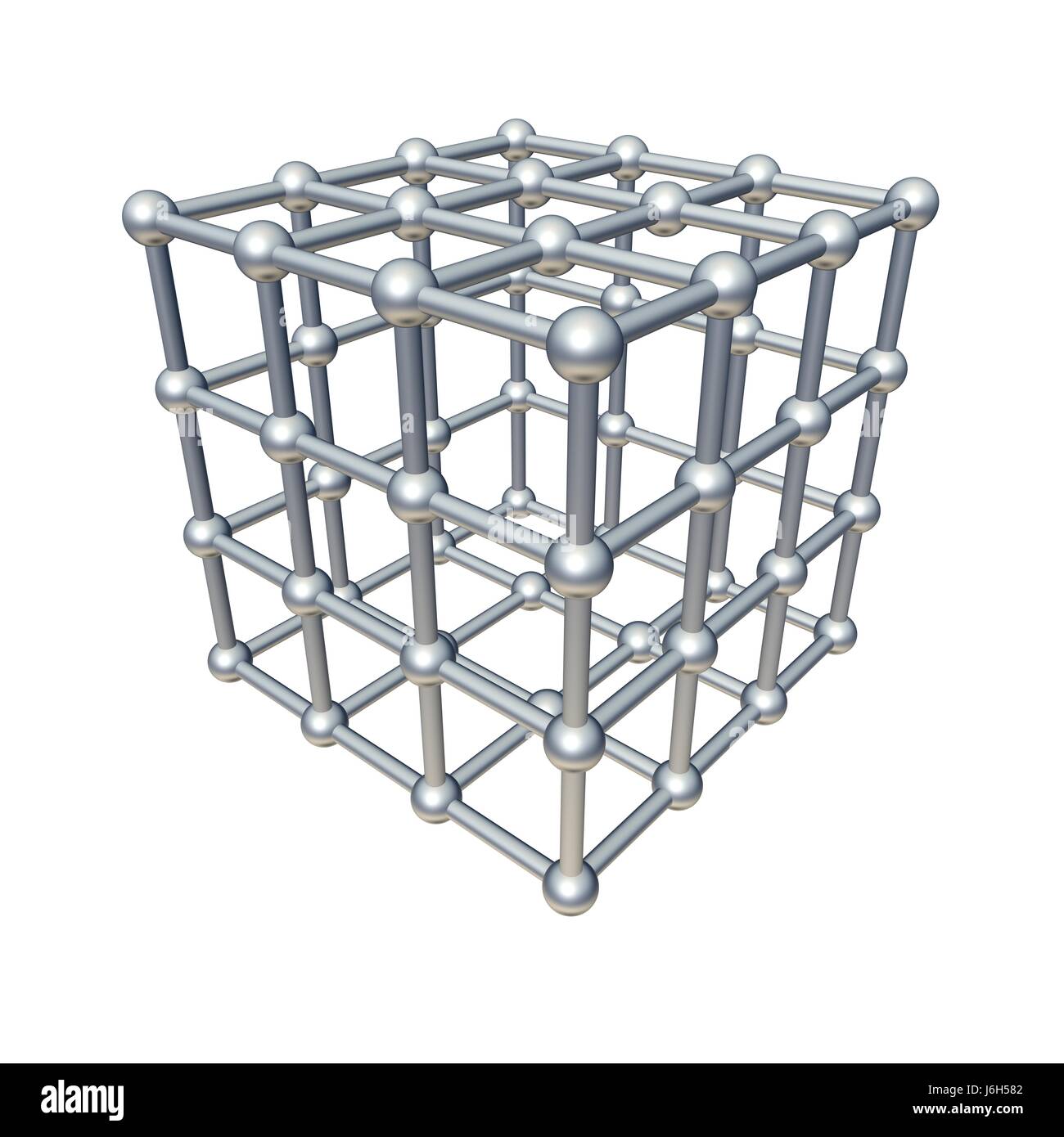 atom cube spatial cubic solid hexahedron model object isolated affinity ...