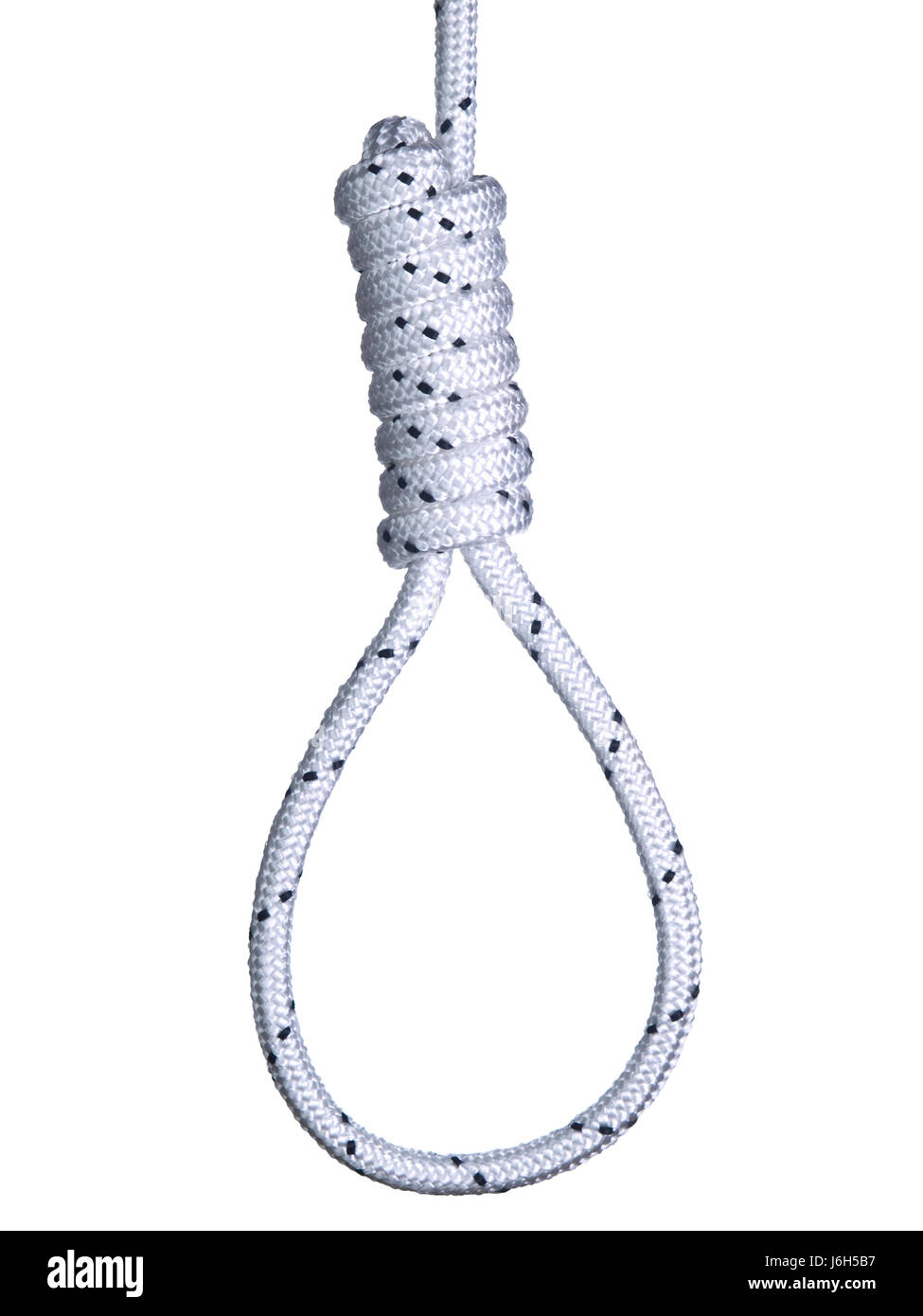 isolated death suicide rope white knot close object isolated death ...