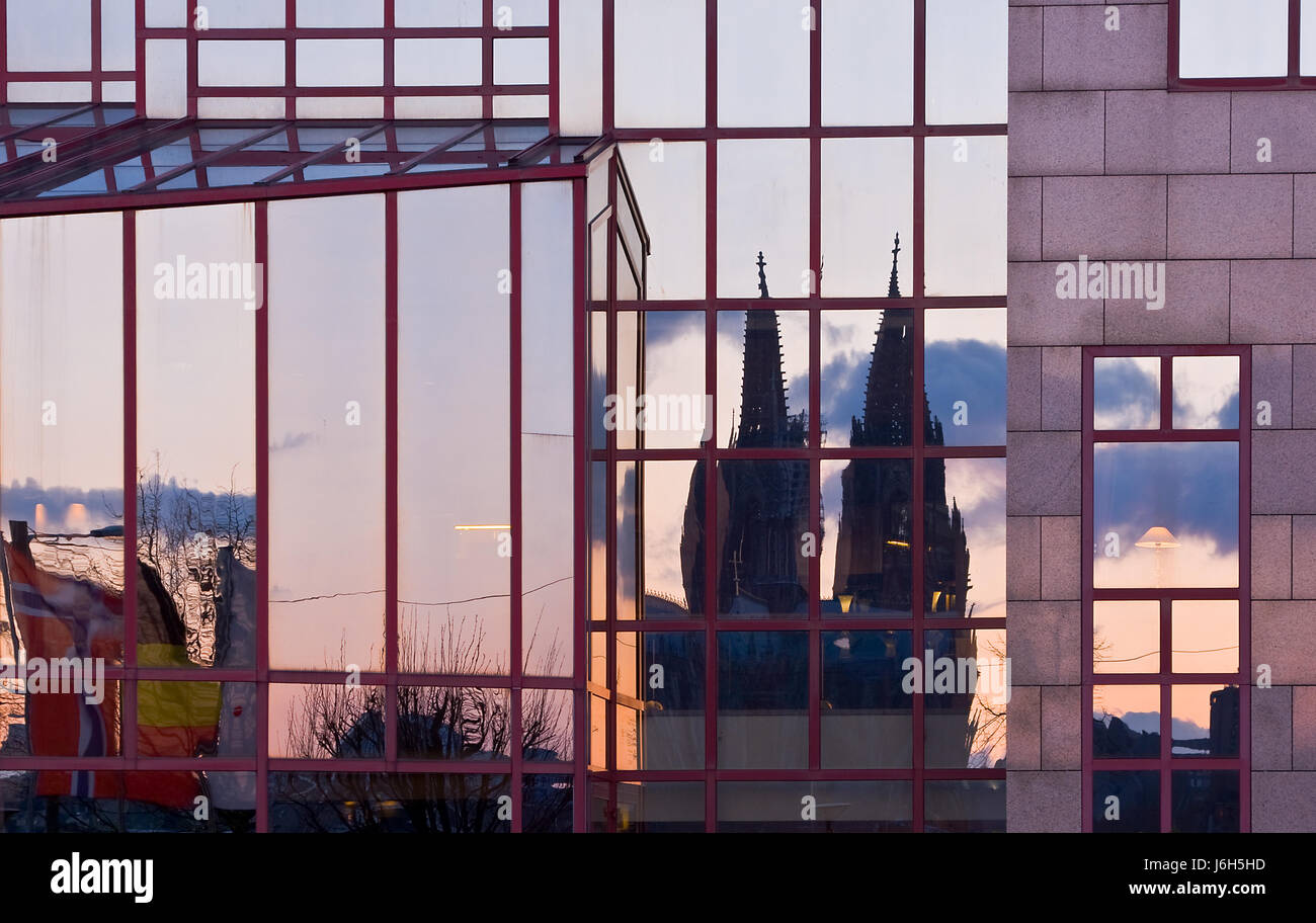 church window porthole dormer window pane cologne cathedral night ...