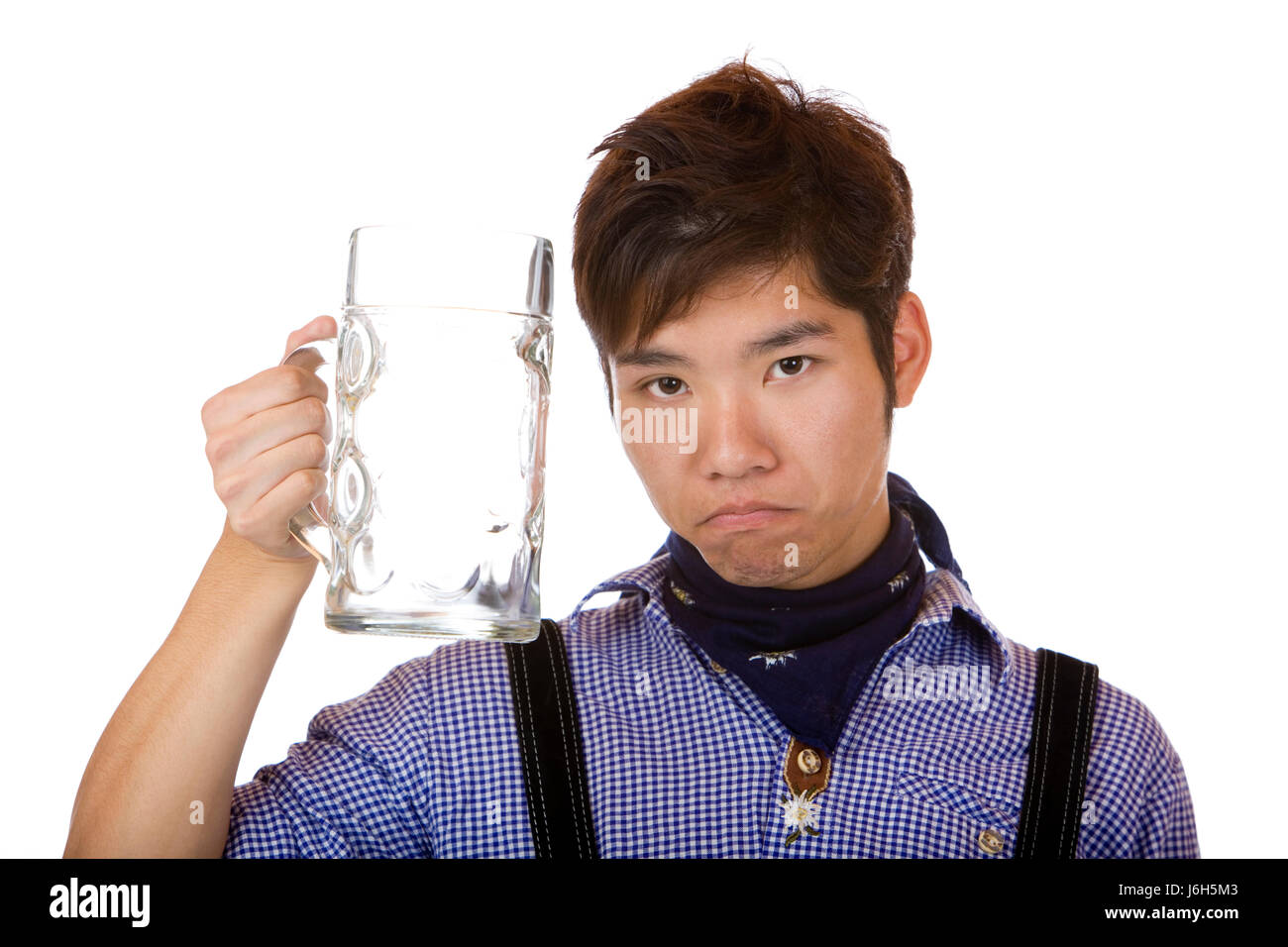 sad frustrated hold empty asian man guy laugh laughs laughing twit ...