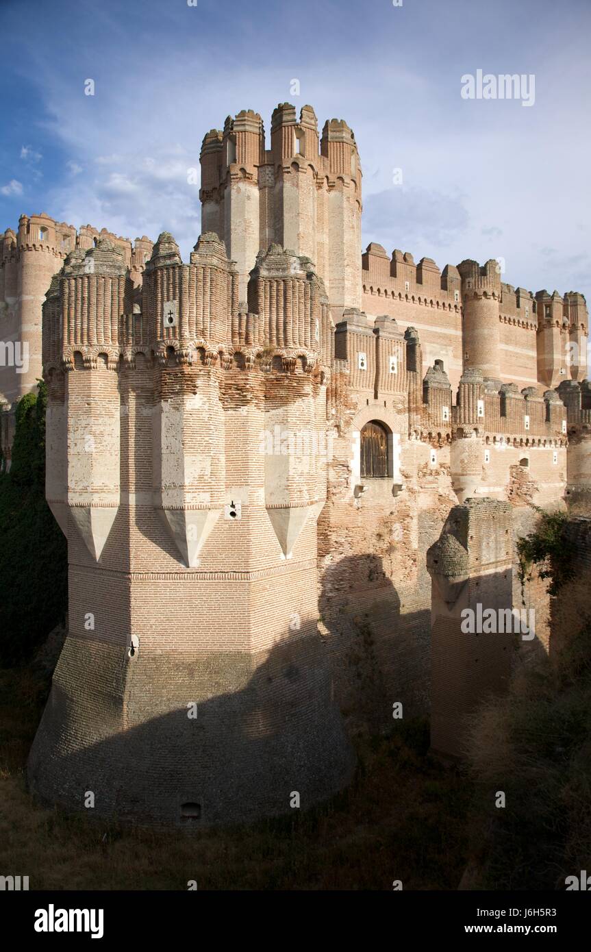 tower monument stone spain castle turret landmark ancient chateau tower ...