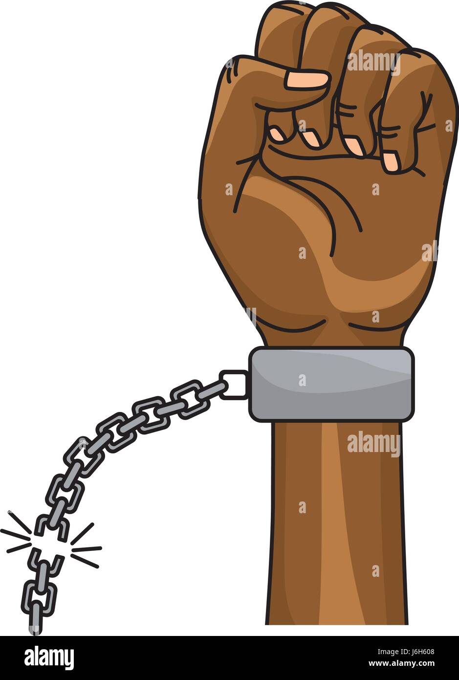 Hands fist up chain hi-res stock photography and images - Alamy
