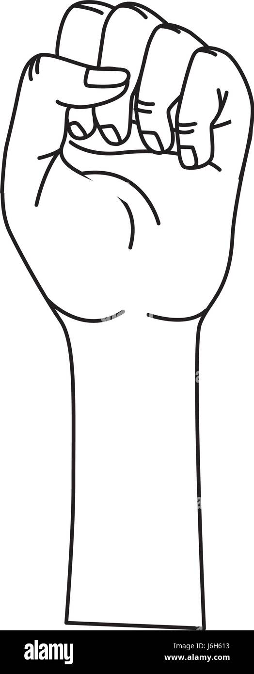 Man fist middle finger up Stock Vector Images - Alamy