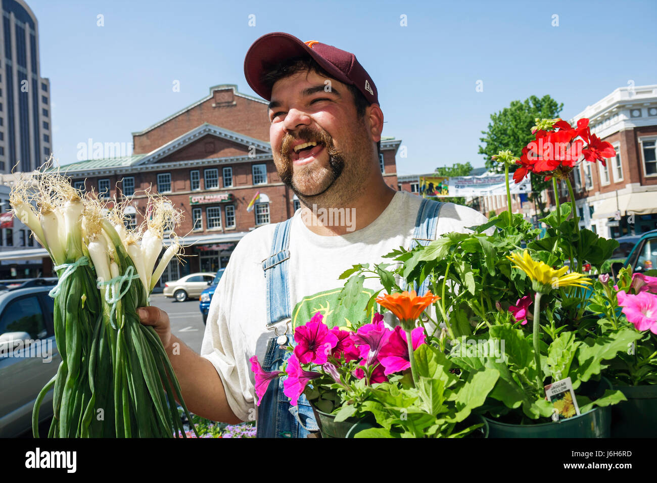 Roanoke Virginia,Market Square,Farmers' Market,man men male adult ...