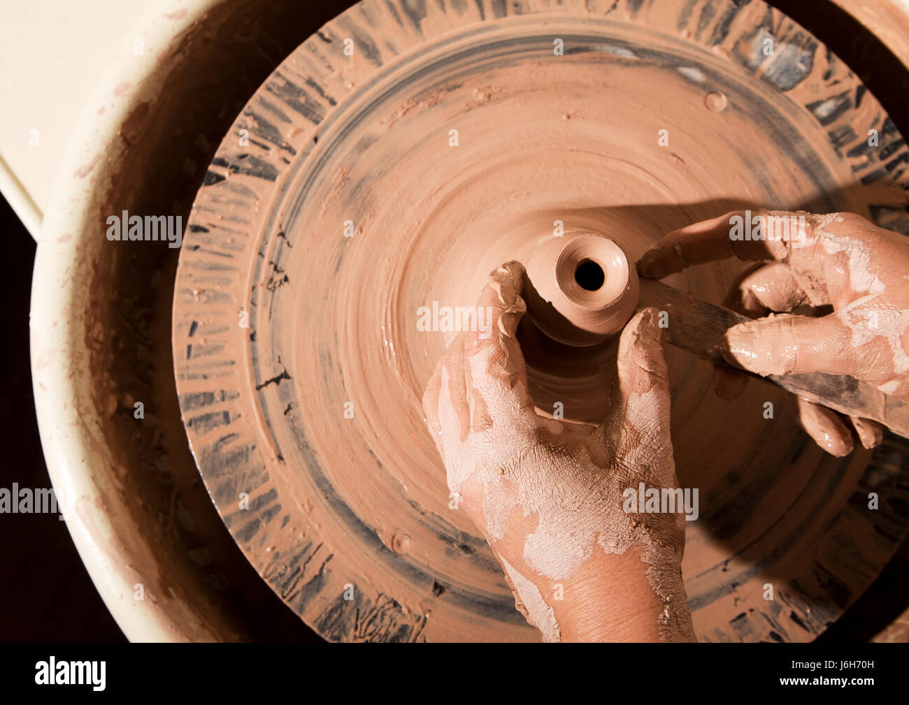 turn twirl potter earthenware pot globe planet earth world clay ...