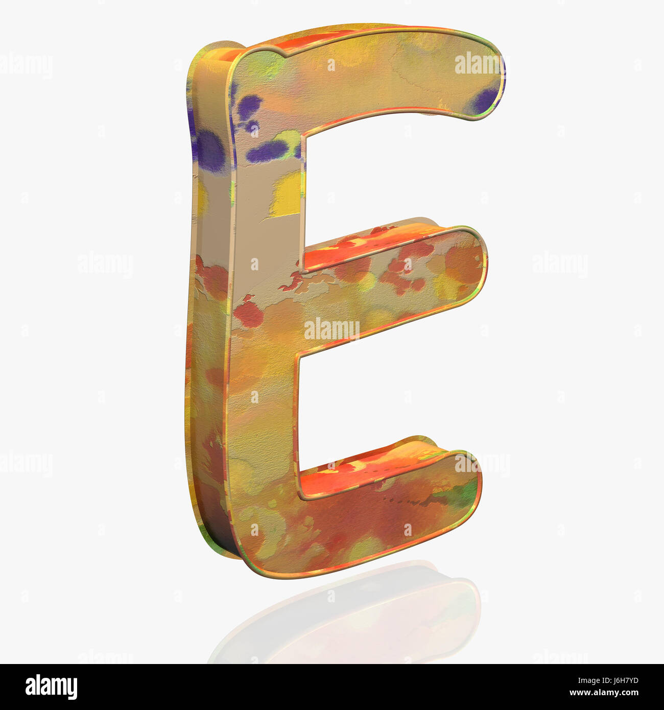 alphabet - grunge - letter e Stock Photo - Alamy