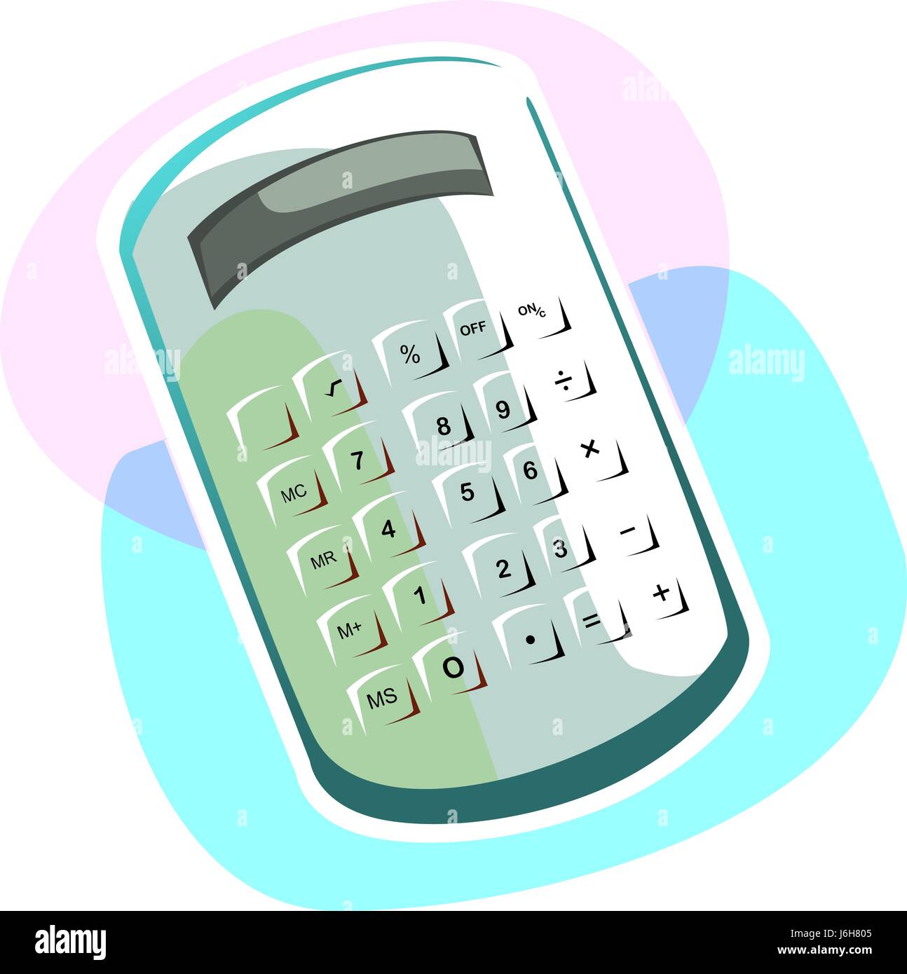 education calculator equipment document addition simple buttons keys ...