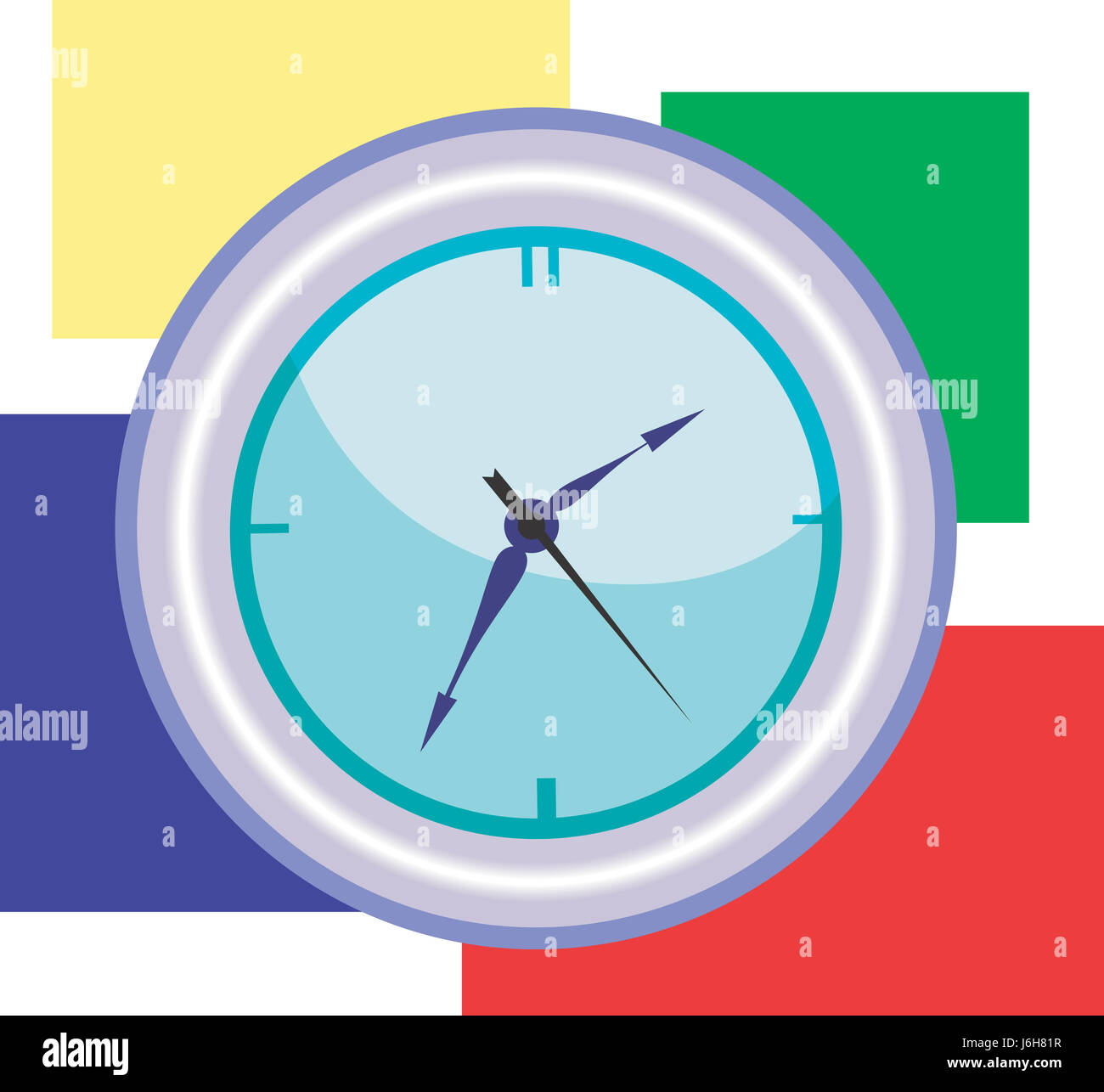 object clock watch timer device hand office round about illustration ...