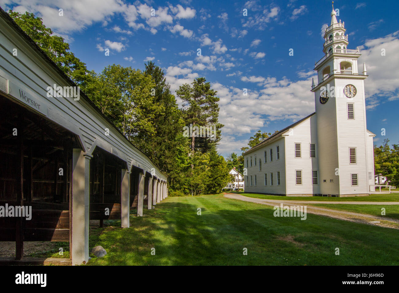 The Jaffrey Meeting House in Jaffrey Center, New Hampshire Stock Photo ...