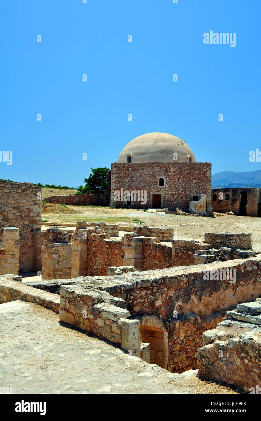greece fortress fortification medieval castle chateau crete stone ...