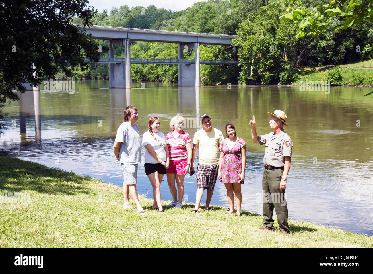 Blue Ridge Parkway Virginia,Appalachian Mountains,James River water and ...