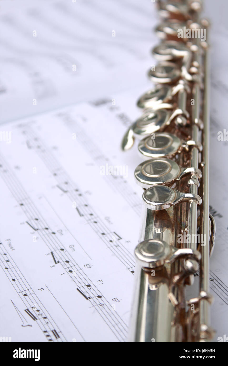 music silver notes flute coruscating sparkling shining white book music ...