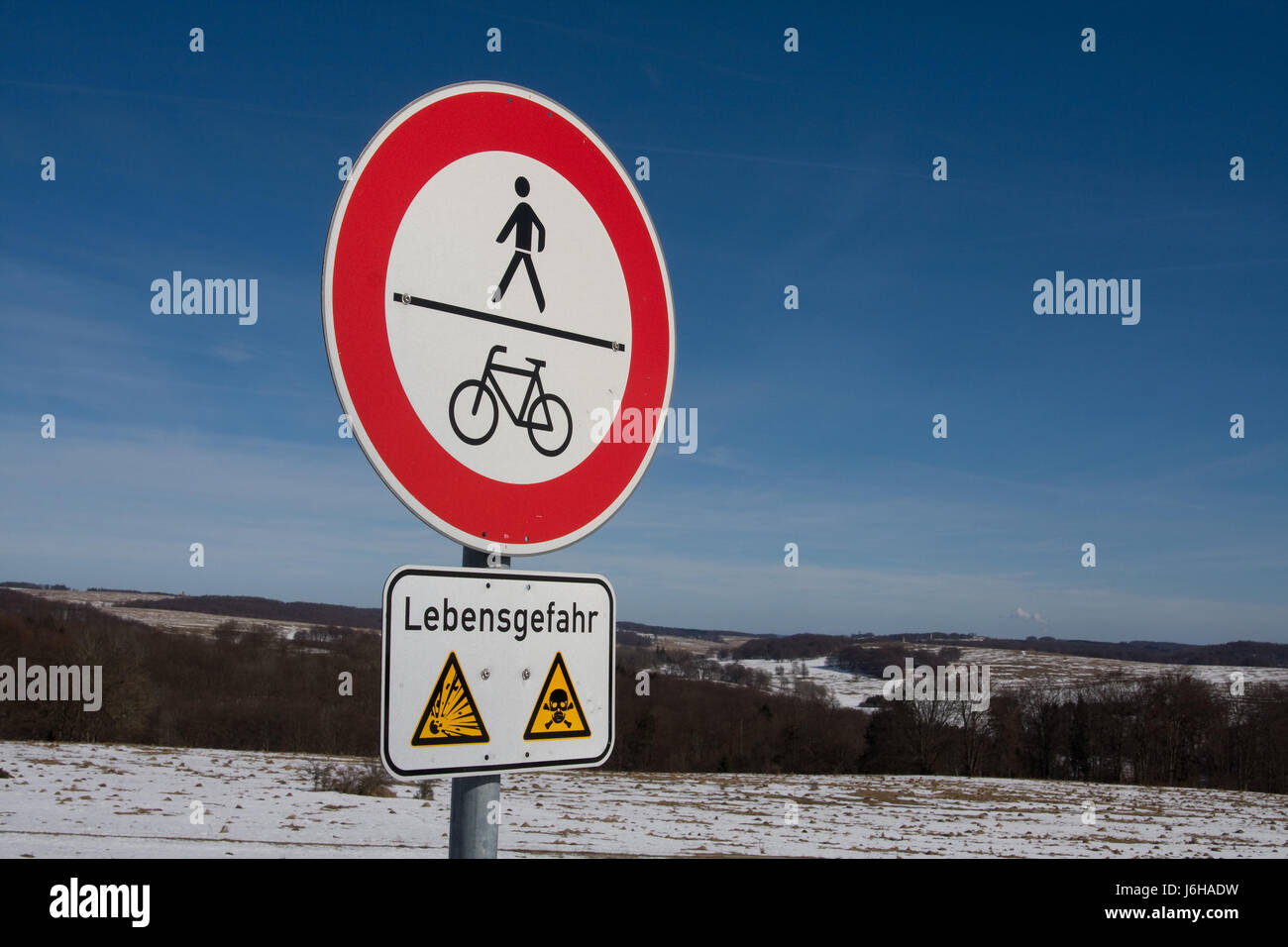 sign signal traffic sign danger to life warning ban sign signal blank ...