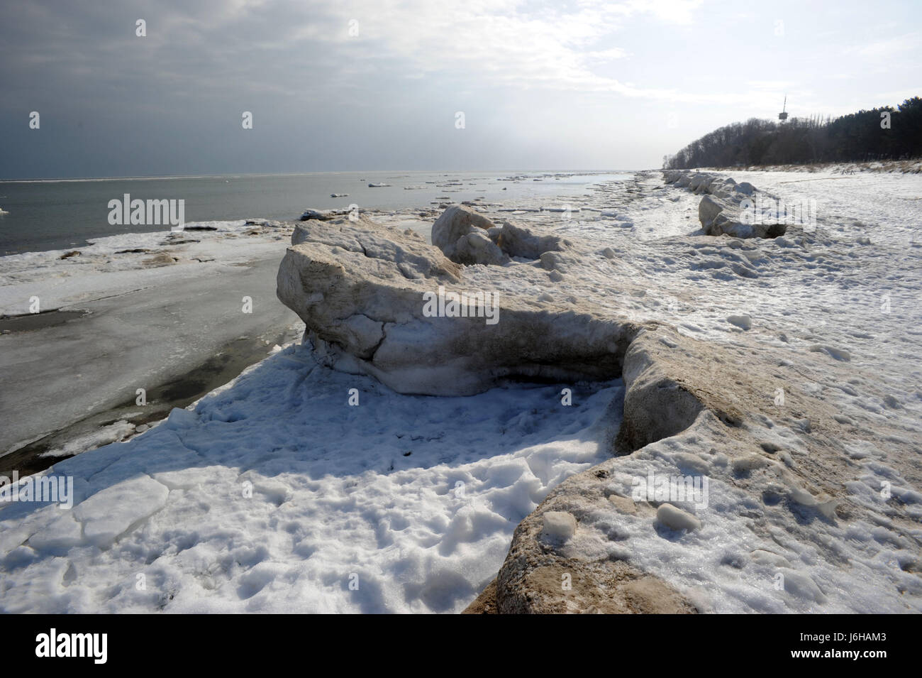 winter winter ice snow scenery countryside nature water isle island ...
