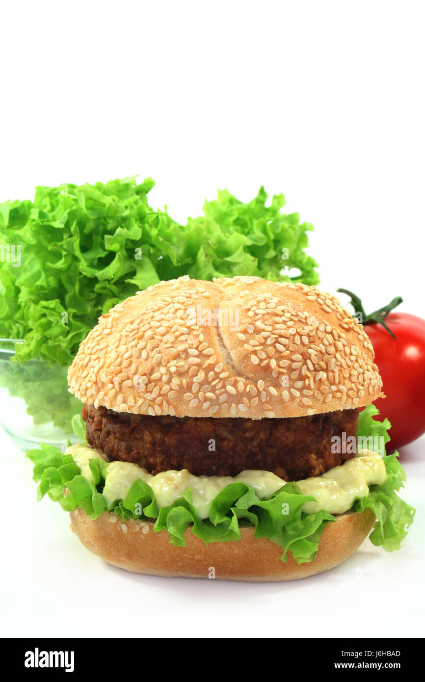 tomatoes tomatos roll kaiser hamburger burger mincemeat plain fare ...