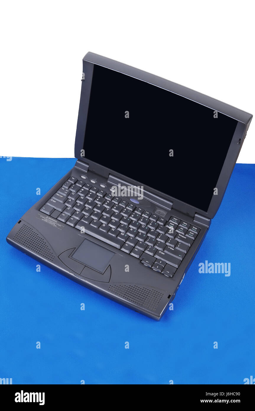 laptop notebook computers computer isolated open screen uncap internet ...