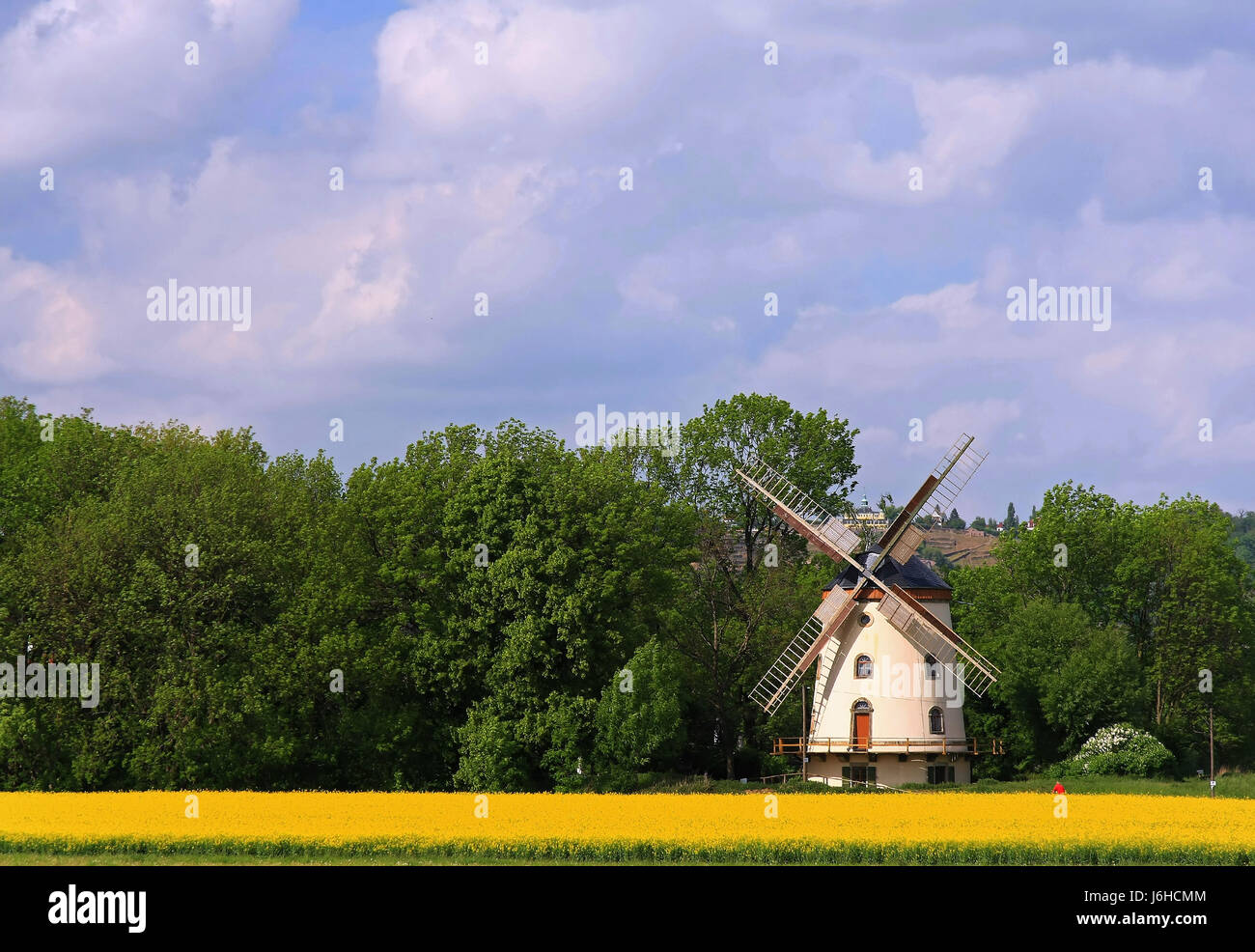 historical field spring windmill style of construction architecture ...