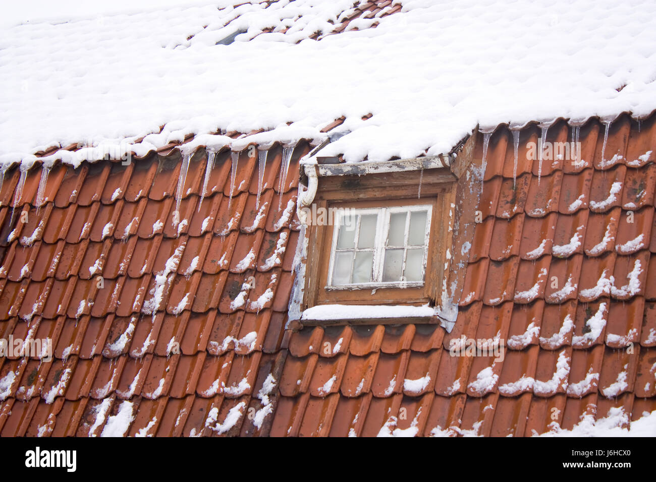 winter window porthole dormer window pane blank european caucasian ...
