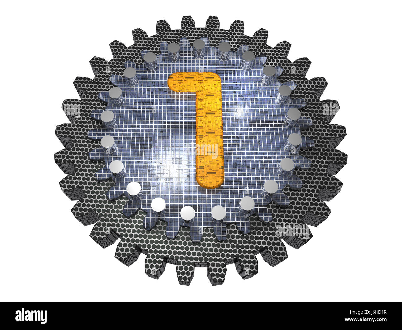 sign signal metal wheel cogwheel one character number pictogram symbol ...