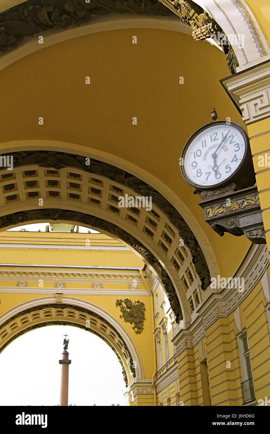 antique arch clock date time time indication outdoor style of ...