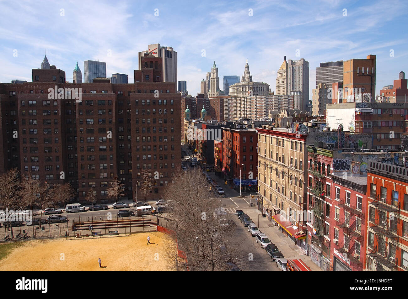 metropolis america tenements skyline sports field city of a million ...