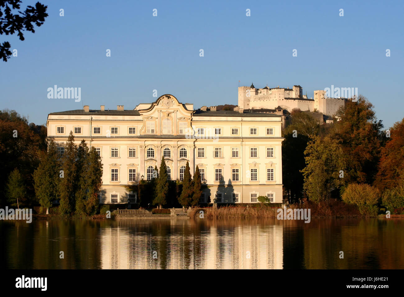 park fortress fresh water pond water rococo chateau castle spare time ...