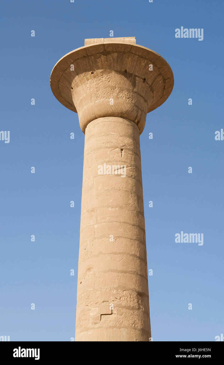 temple column in karnak luxor in egypt Stock Photo - Alamy