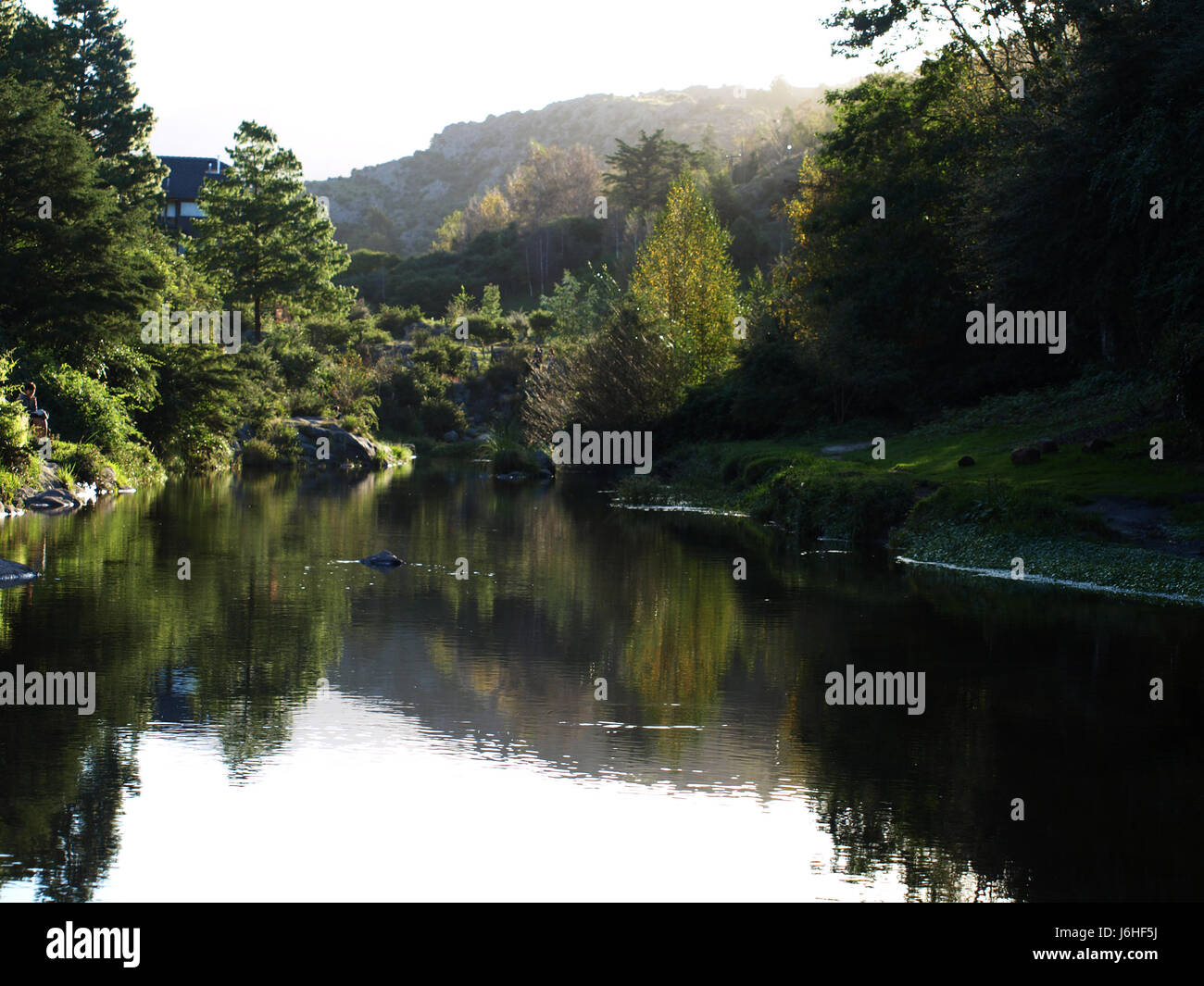 evening outdoor fresh water lake inland water water landscape scenery ...