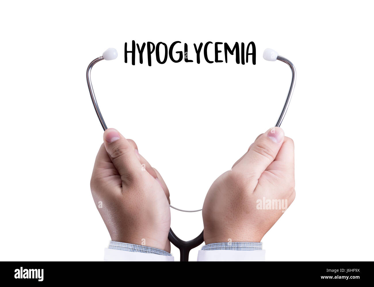 Hypoglycemia Printed Diagnosis Medical Concept Stock Photo - Alamy