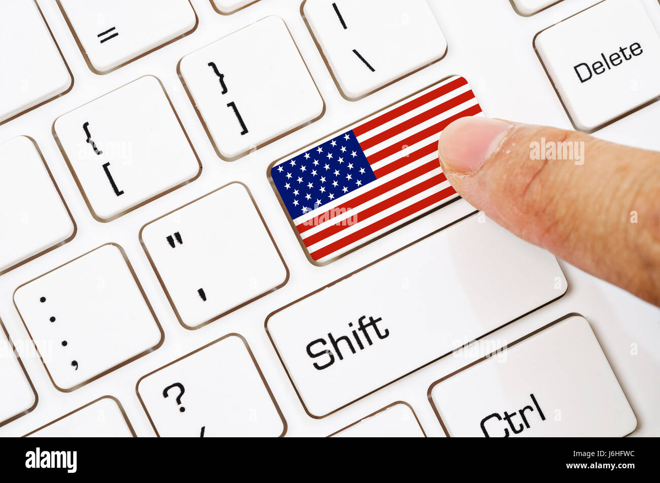 White computer keyboard star symbol hi-res stock photography and images ...