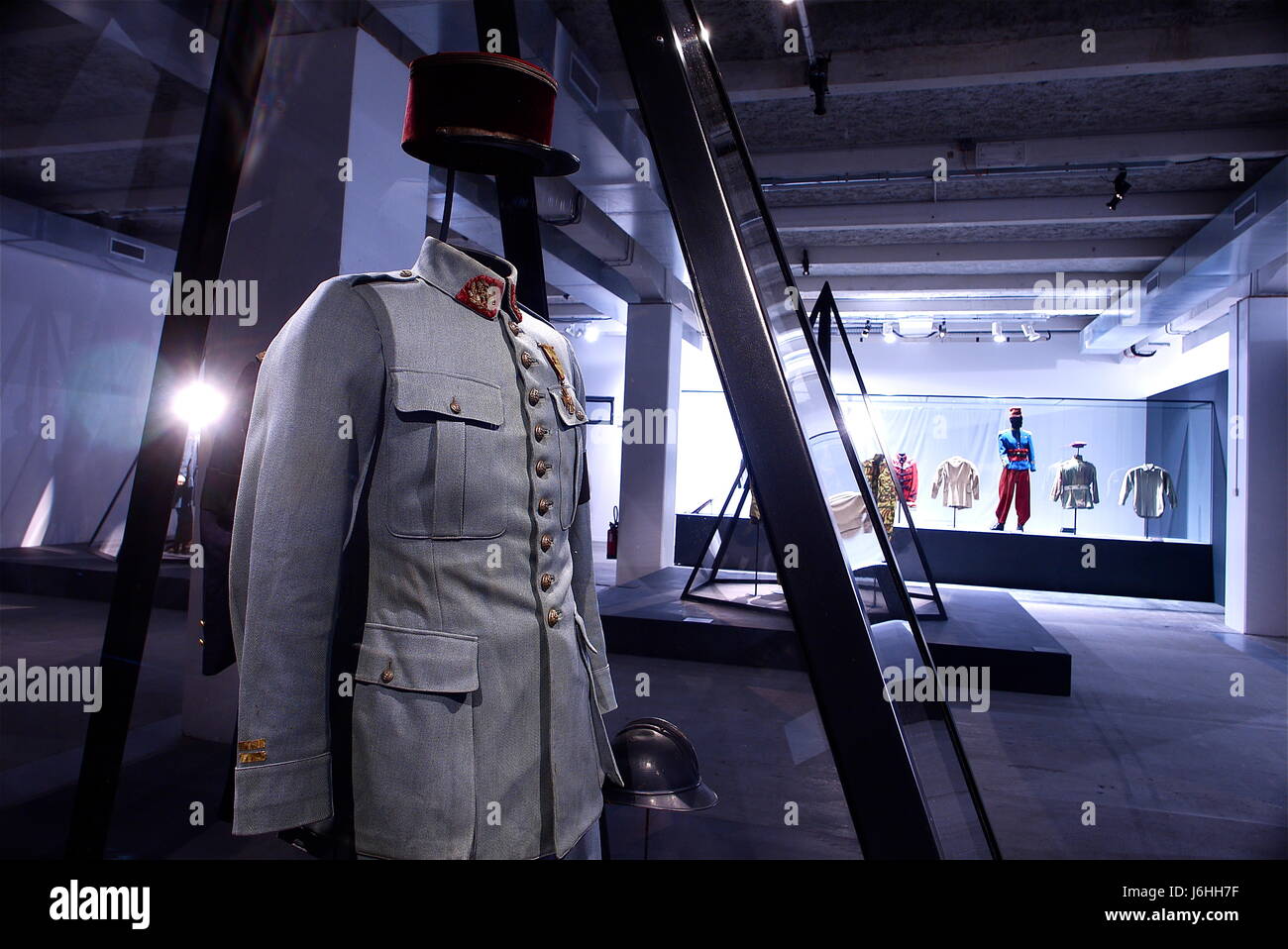 French Uniforms Epic: a rare military exhibition in Lyon Stock Photo ...