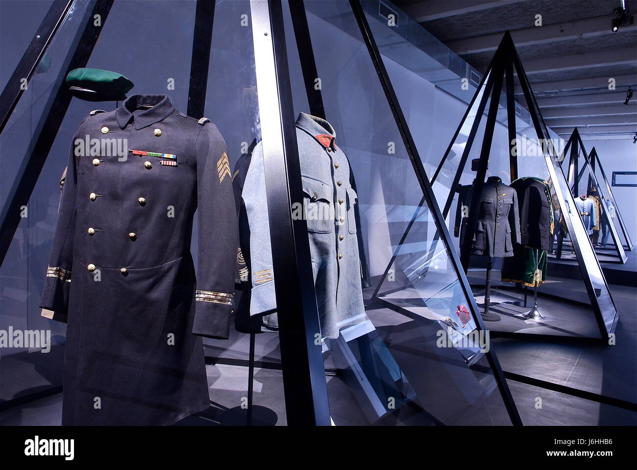 French Uniforms Epic: a rare military exhibition in Lyon Stock Photo ...