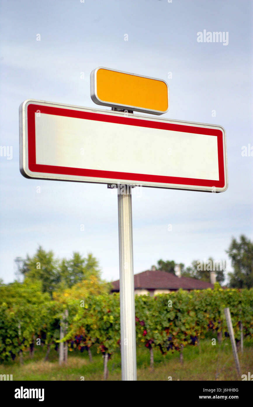 rectangular,road sign,billboard message Stock Photo - Alamy